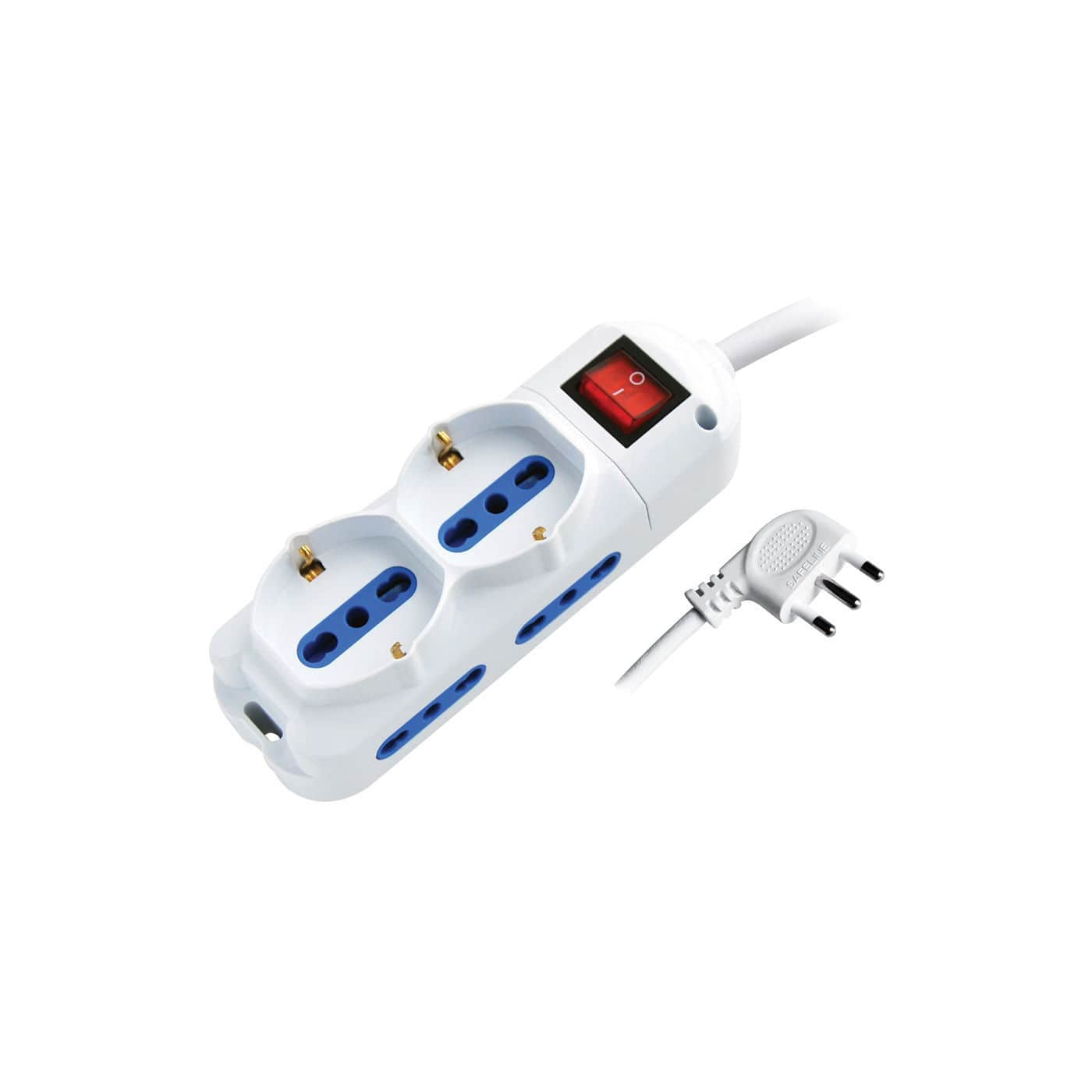 Tomada múltipla 4 tomadas - AP-M6W - Alcapower - 3 tomadas