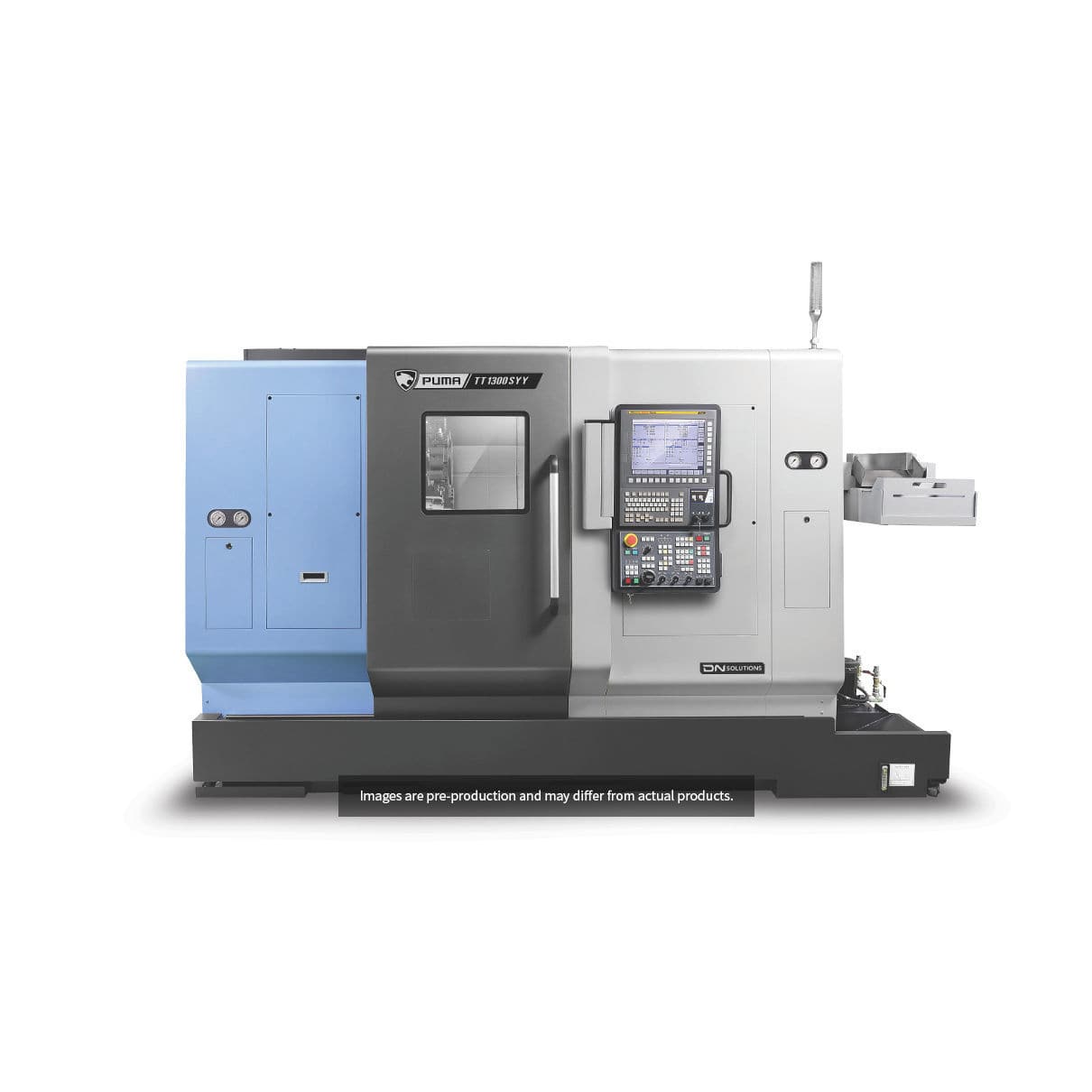 Torno CNC - PUMA TT series - DN SOLUTIONS - multieixos / de dois fusos ...
