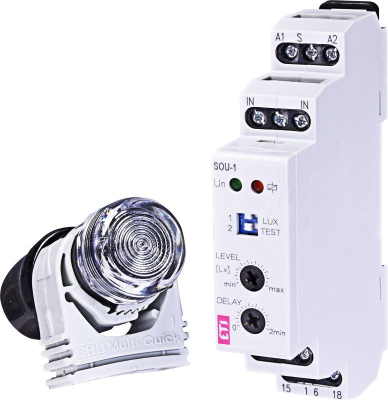 Interruptor crepuscular para trilho DIN - 002470011 - ETI