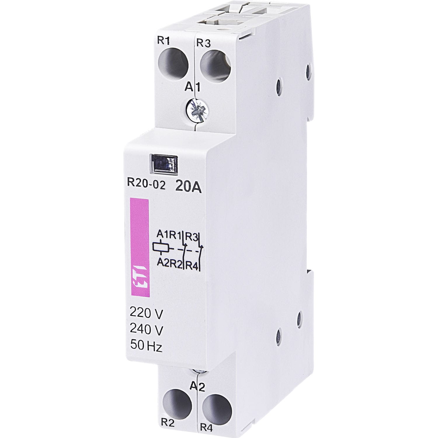 Contator unipolar - 002461230 - ETI - multipolar / monofásico / modular