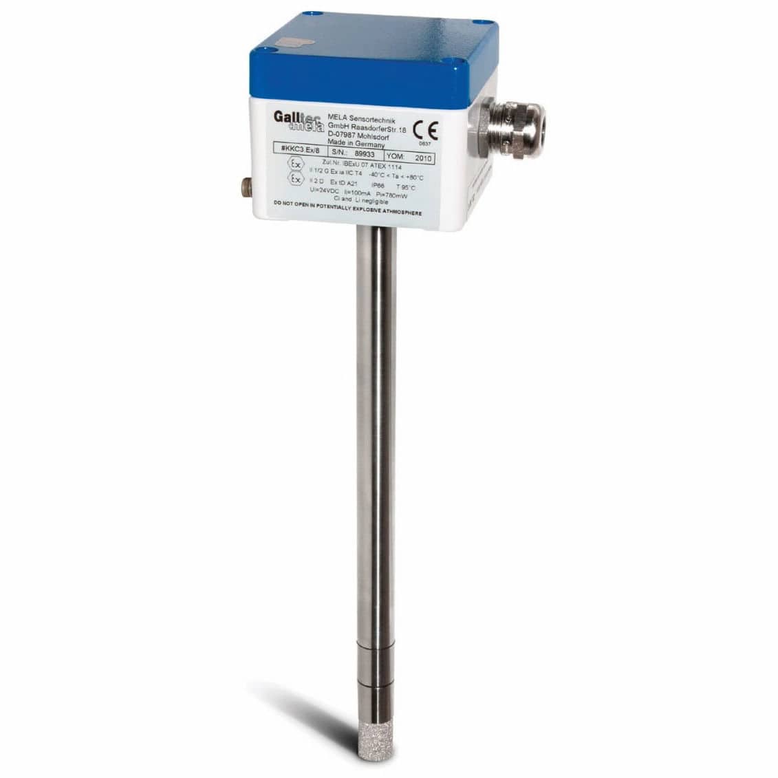 Sensor de umidade e temperatura relativa - KC.Ex - Galltec Mess- und Regeltechnik GmbH - de ...