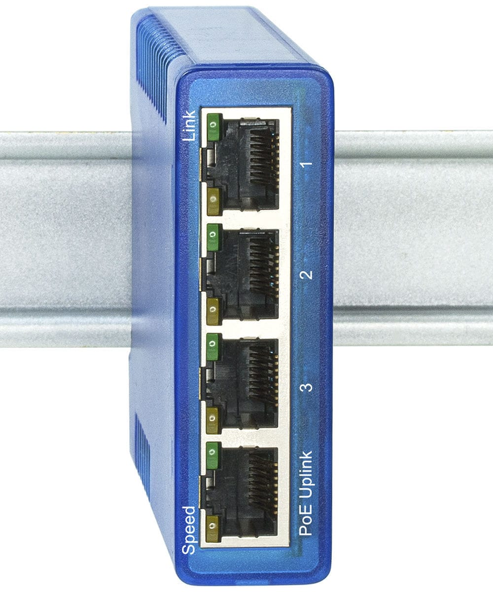 Switch de rede 4 portas - 55604 - Wiesemann & Theis - compacto / PoE ...