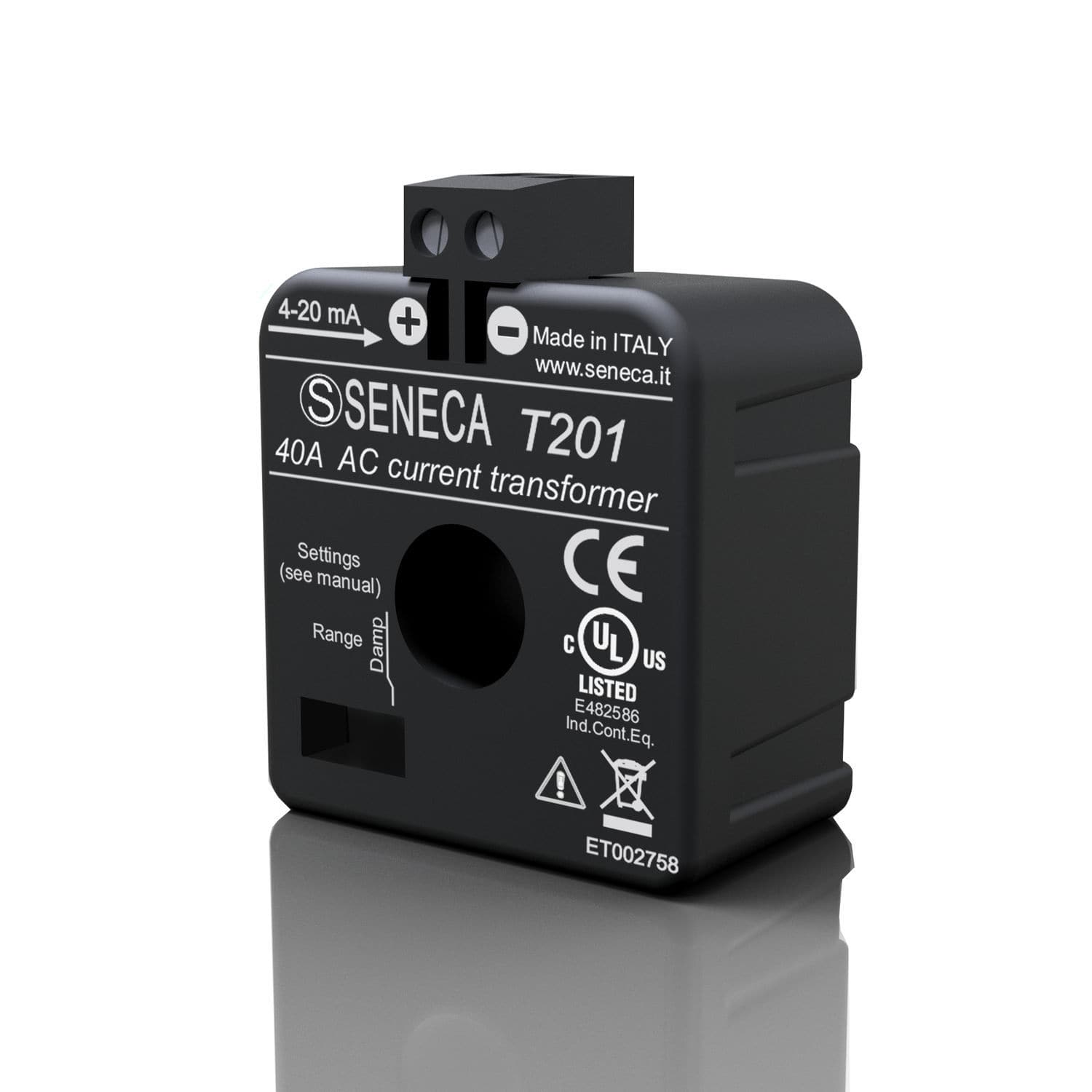 Transdutor de corrente de circuito aberto - T201 - SENECA | AUTOMATION ...