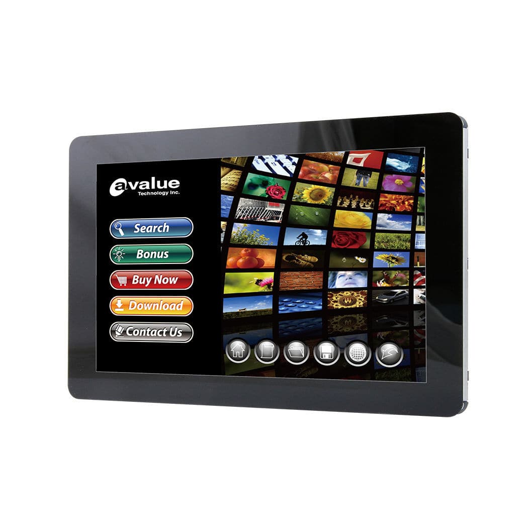 Painel PC com tela sensível ao toque multitouch - OFT-07WAD - Avalue ...