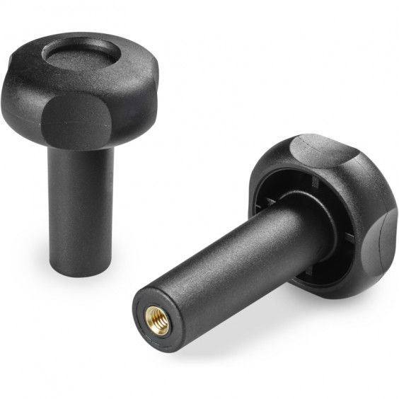 Manípulo com rosca - G734 - Boteco - tipo estrela / em poliamida / de latão