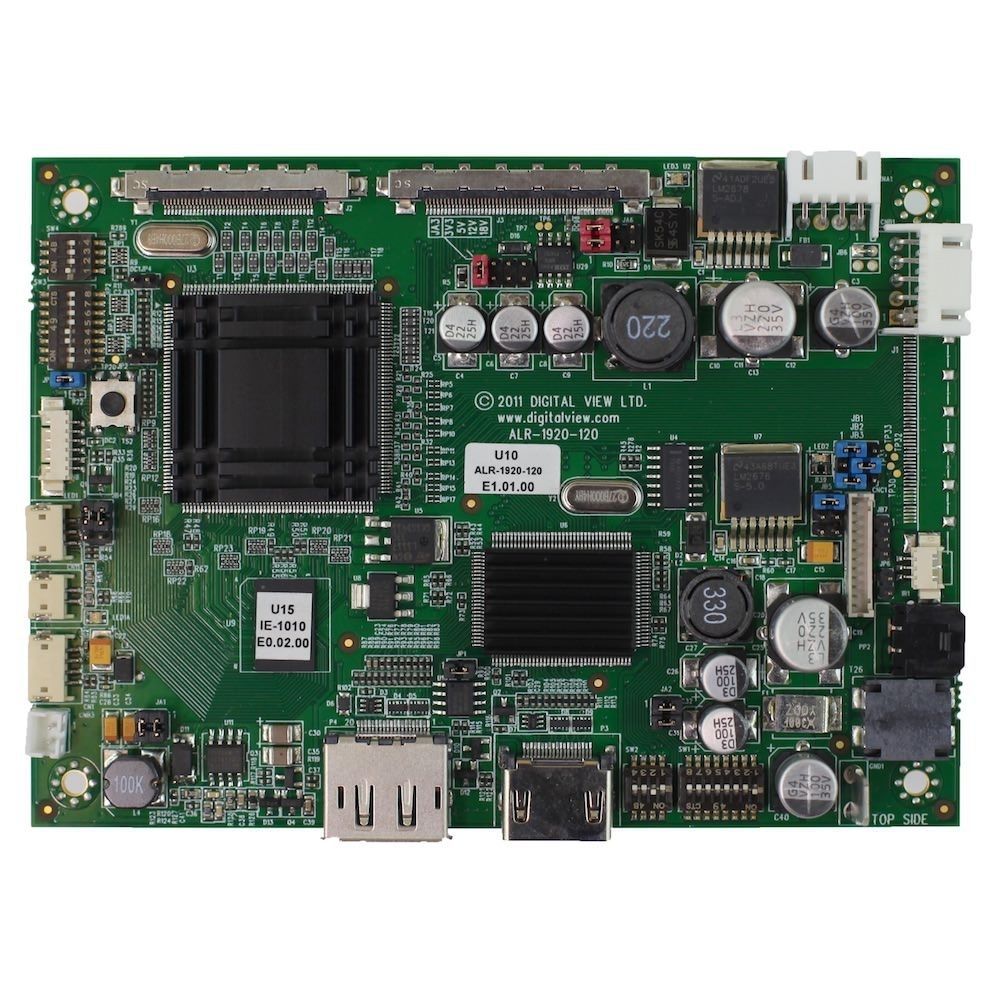 Placa controladora LCD - ALR-1920-120 - Digital View - RS-232 / LVDS / HDMI