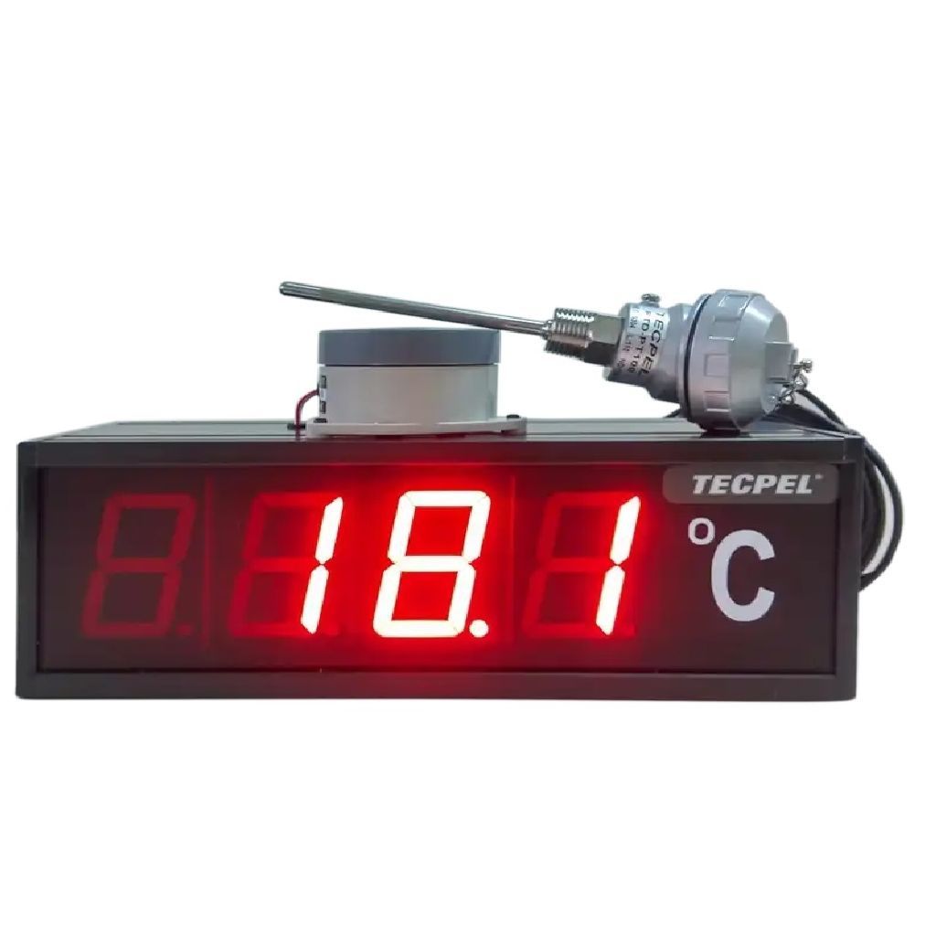 Display para medição de temperatura - TRH-3306C-PT100 - Tecpel Co., Ltd ...