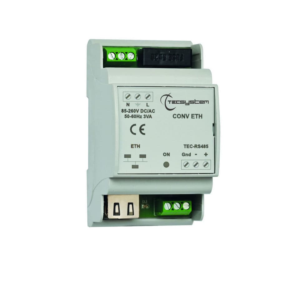 Conversor multimédia - CONV ETH - TECSYSTEM srl - Ethernet / RS422/RS485 / ModBUS RTU