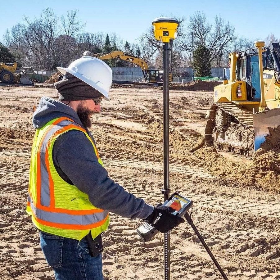 Sistema de posicionamento multieixos - Trimble Navigation - Construction Division - trípode ...