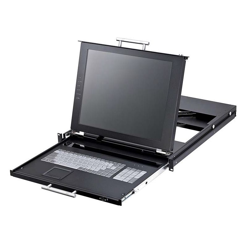 Chaveador KVM com teclado - RETEX - com display LCD / para montagem em ...