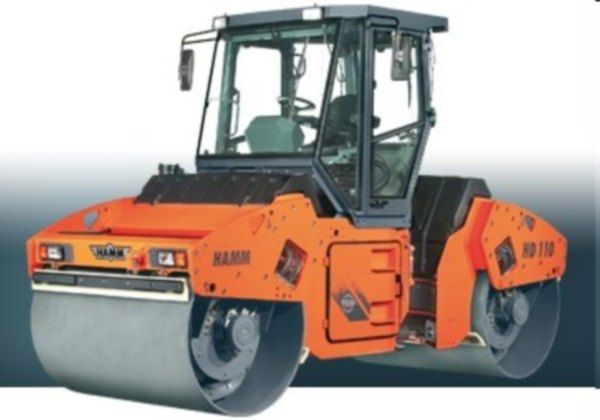 Rolo compactador tandem - 13 180 kg | HD 110 - HAMM AG - vibratório ...