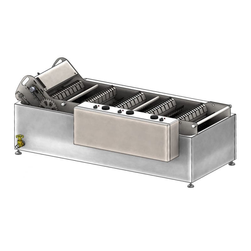 Fritadeira industrial contínua - 400/1100/12 - Normit - para hortaliças ...