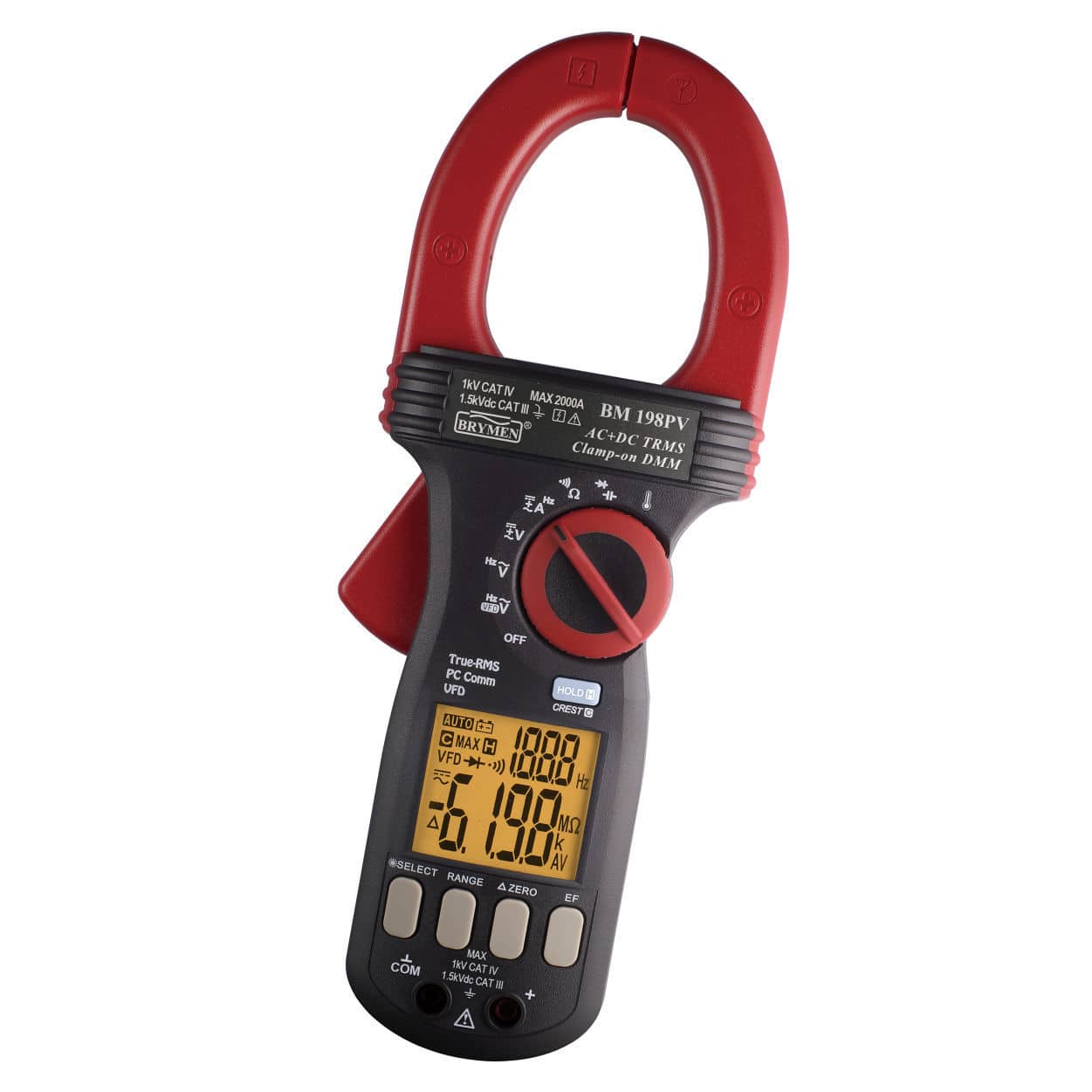 Multímetro tipo pinça digital 6000 contagens - BM198PV - BRYMEN ...