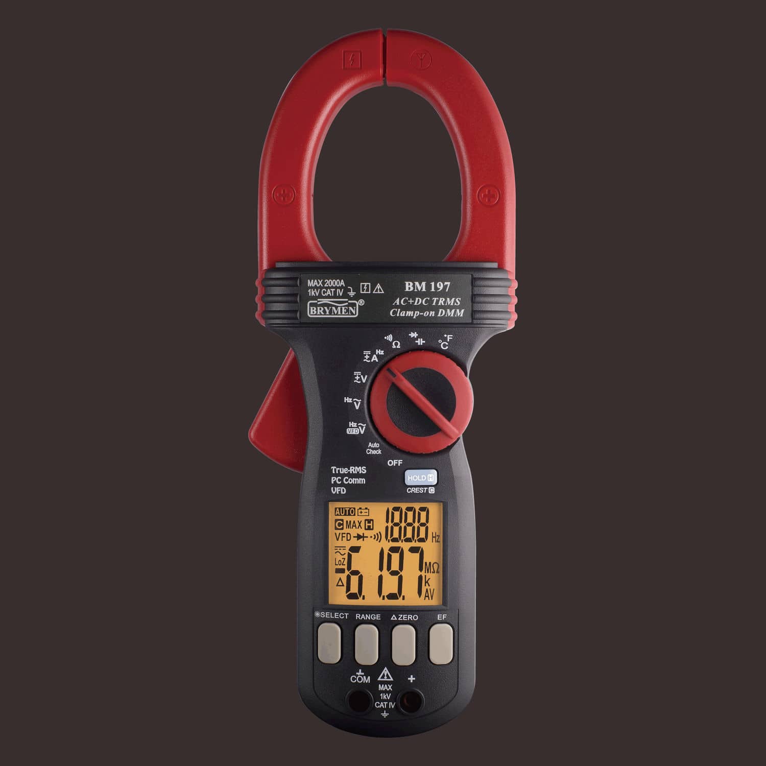 Multímetro tipo pinça digital 6000 contagens - BM197 - BRYMEN ...