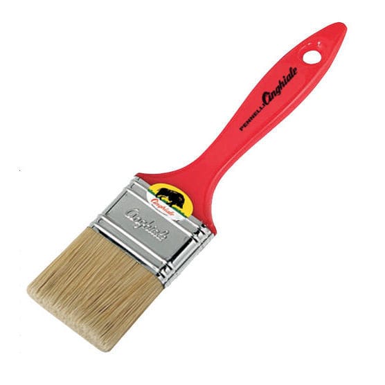 Trincha plana - 529 series - PENNELLI CINGHIALE SRL - com cabo de plástico