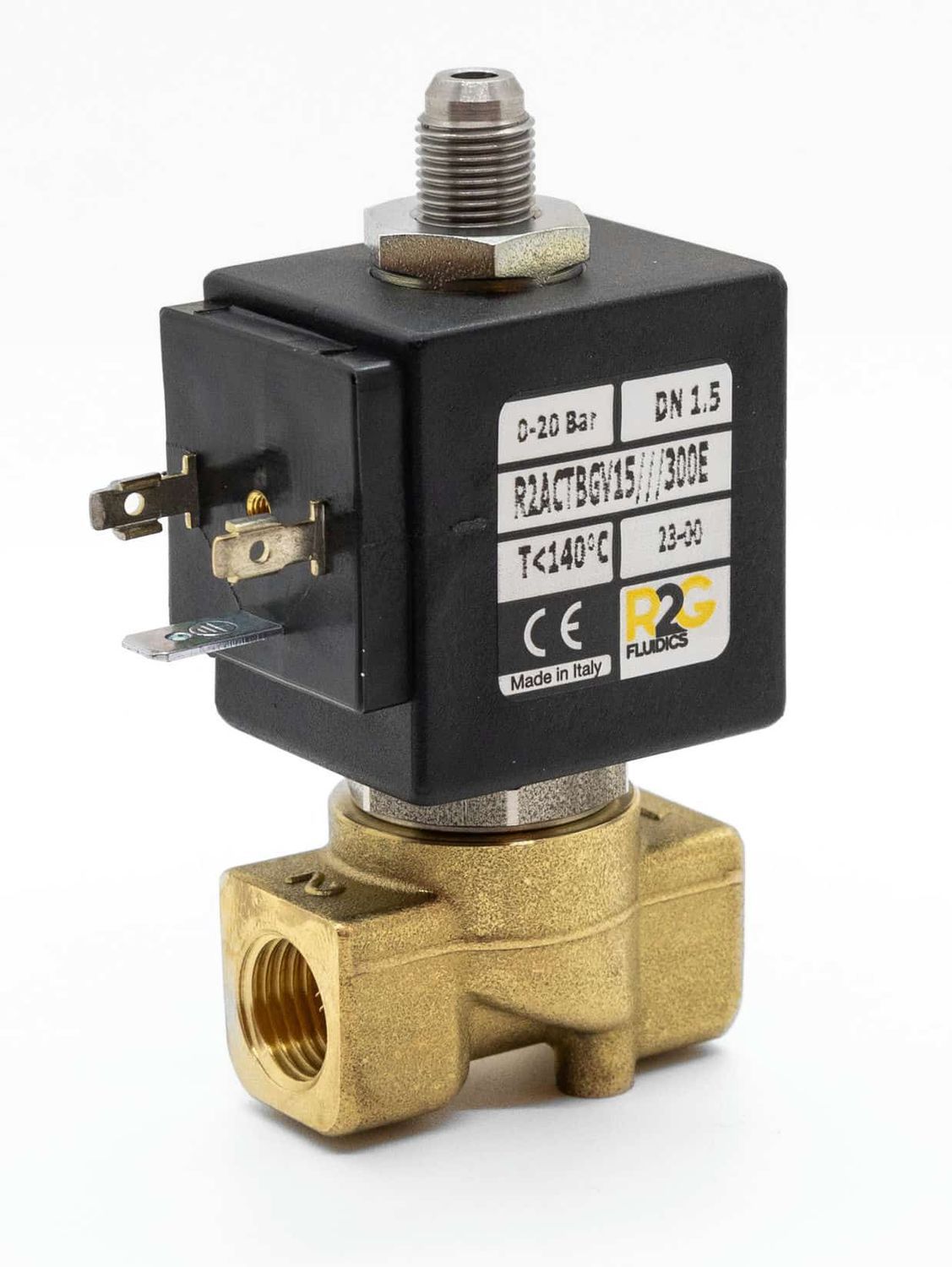 Válvula solenoide de ação direta - R2ACT NC - R2G Fluidics Srl - 3/2 ...