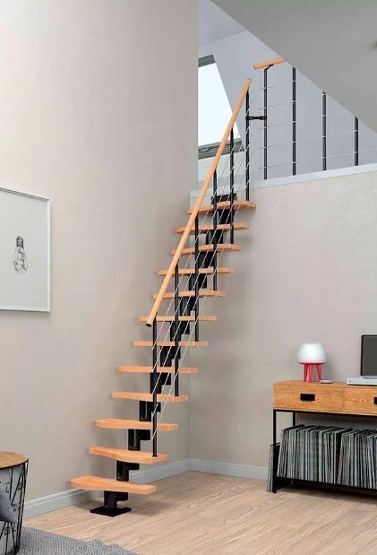 Escada fixa reta - BASEL - Dolle - em aço