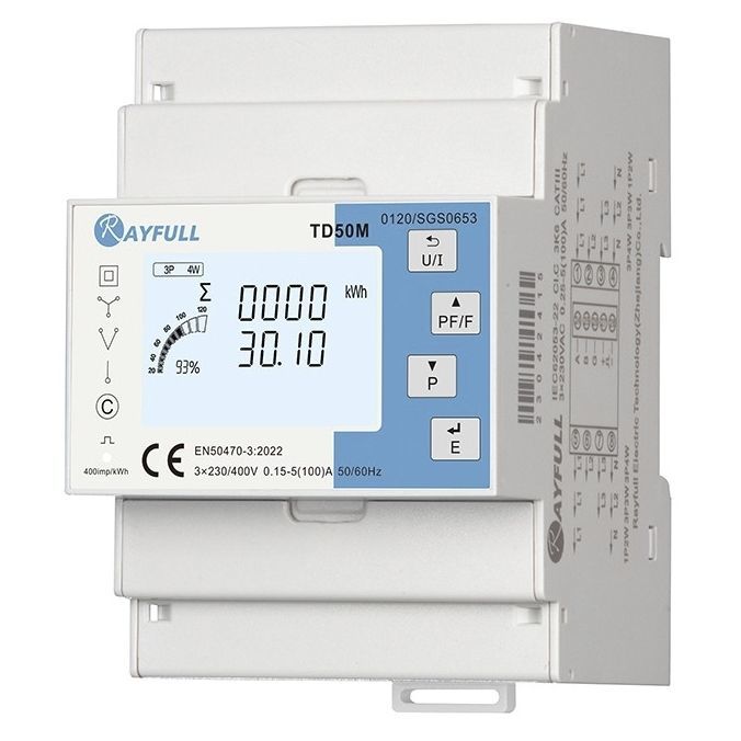 Medidor de energia elétrica com display LCD - TD50M - Rayfull Electric ...