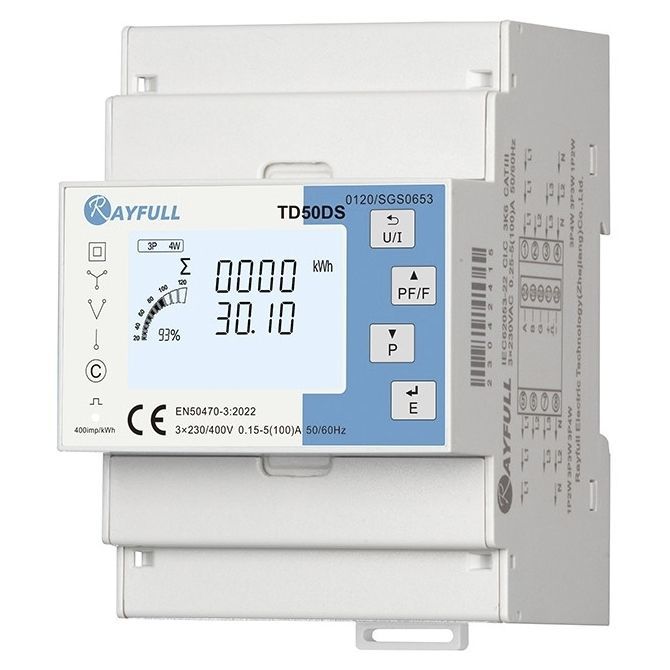 Medidor de energia elétrica certificado MID - TD50DS - Rayfull Electric ...