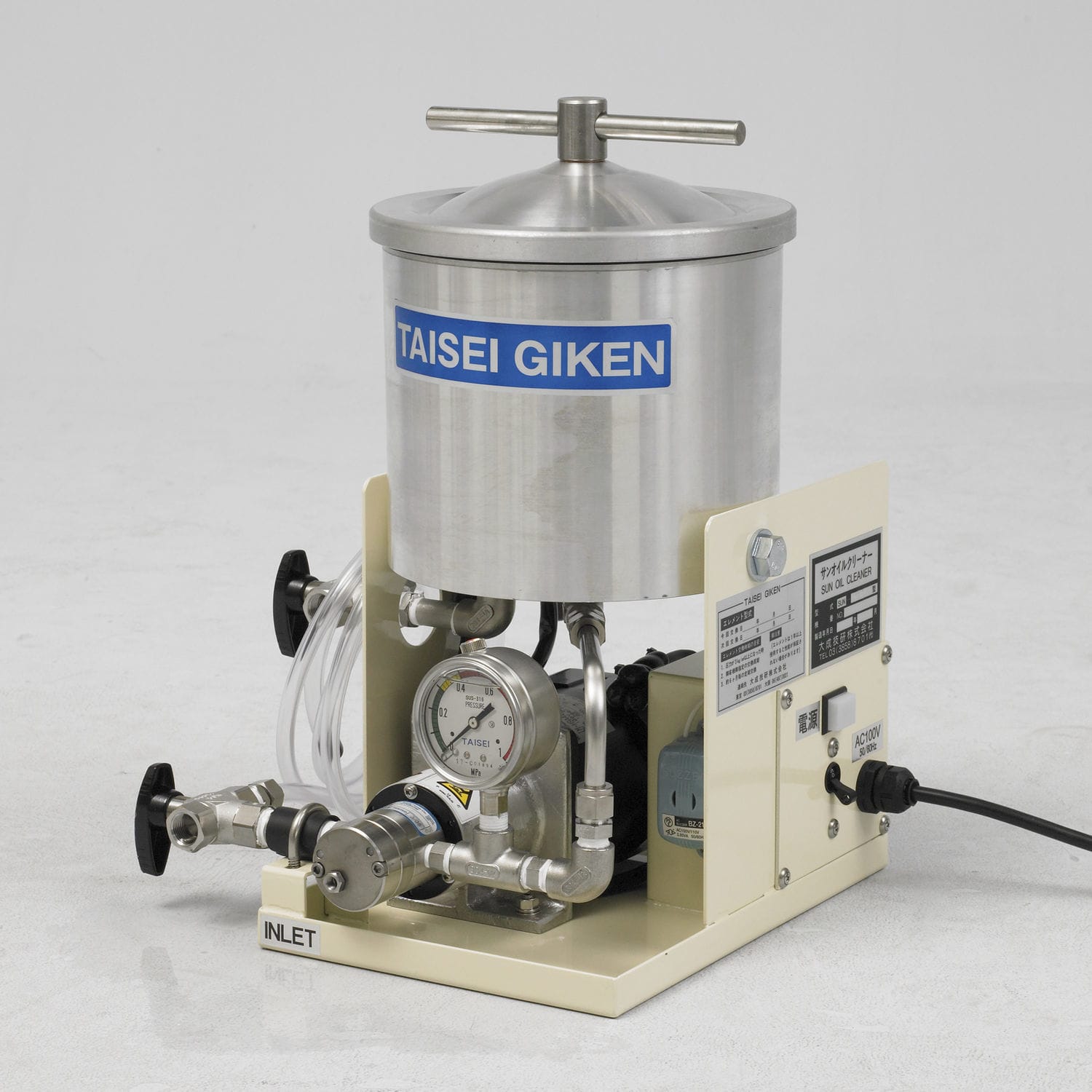 Sistema de purificação para óleo - SUN-100B /100BM - TAISEI GIKEN CO ...