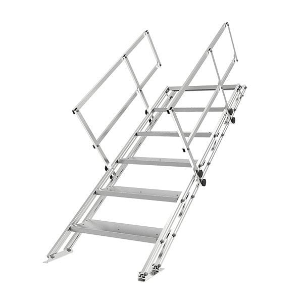 Escada fixa reta - Xsto - em alumínio / modular