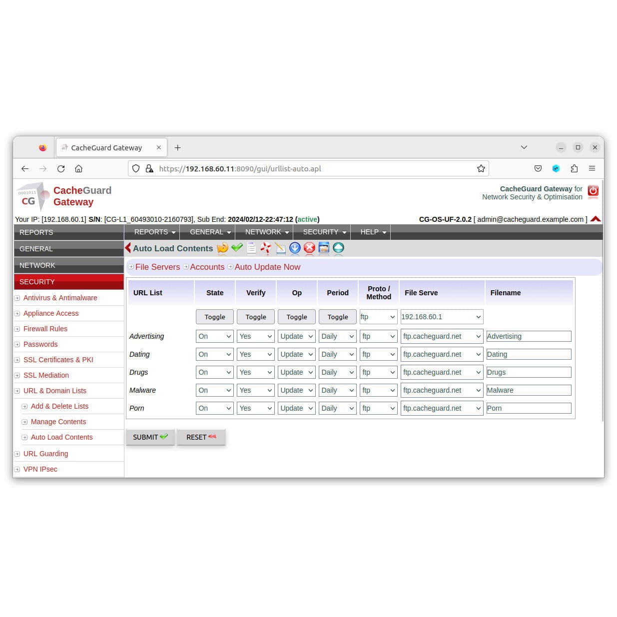 Sistema operacional - CacheGuard-OS - CacheGuard Technologies