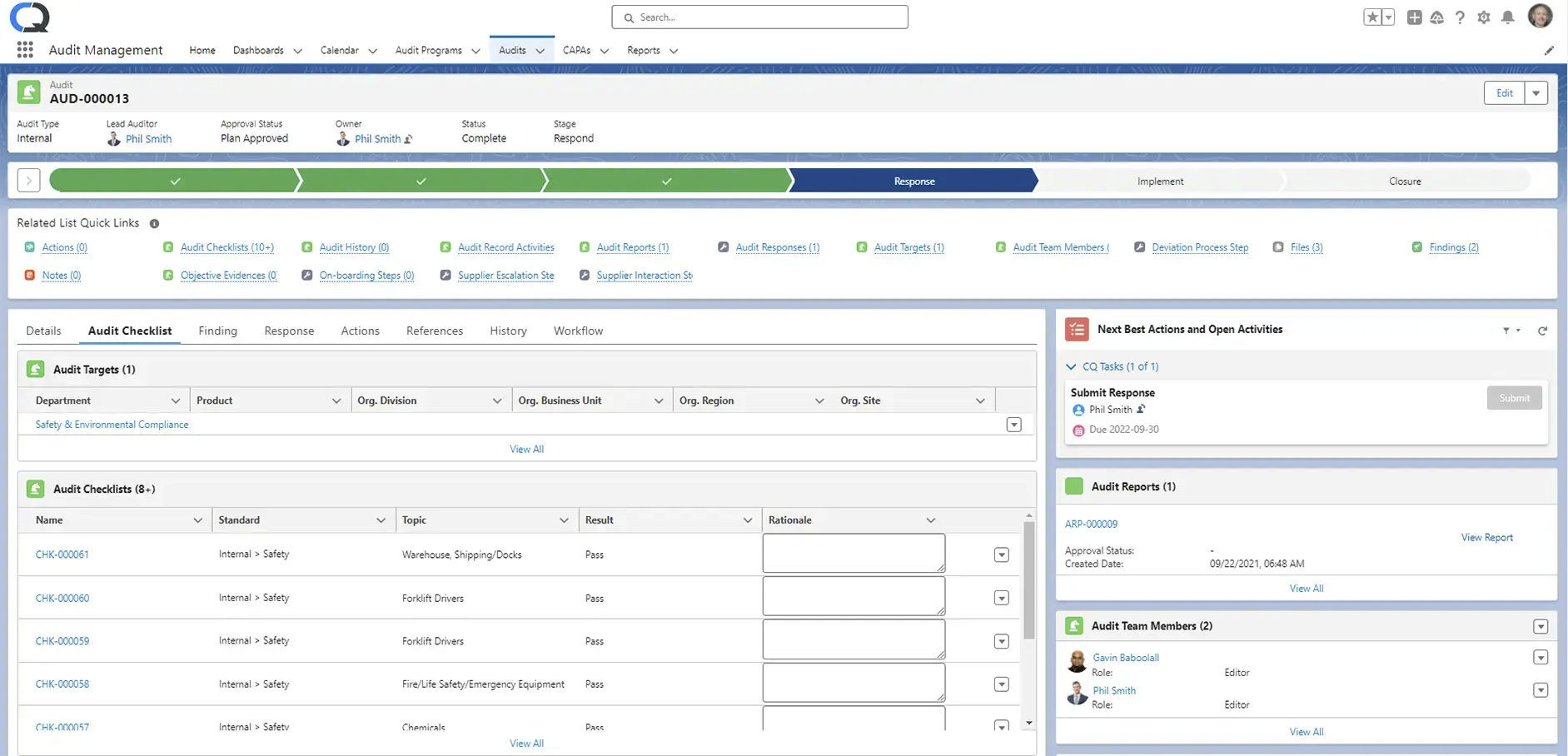 Software de segurança - ComplianceQuest - de gestão / de qualidade / de ...
