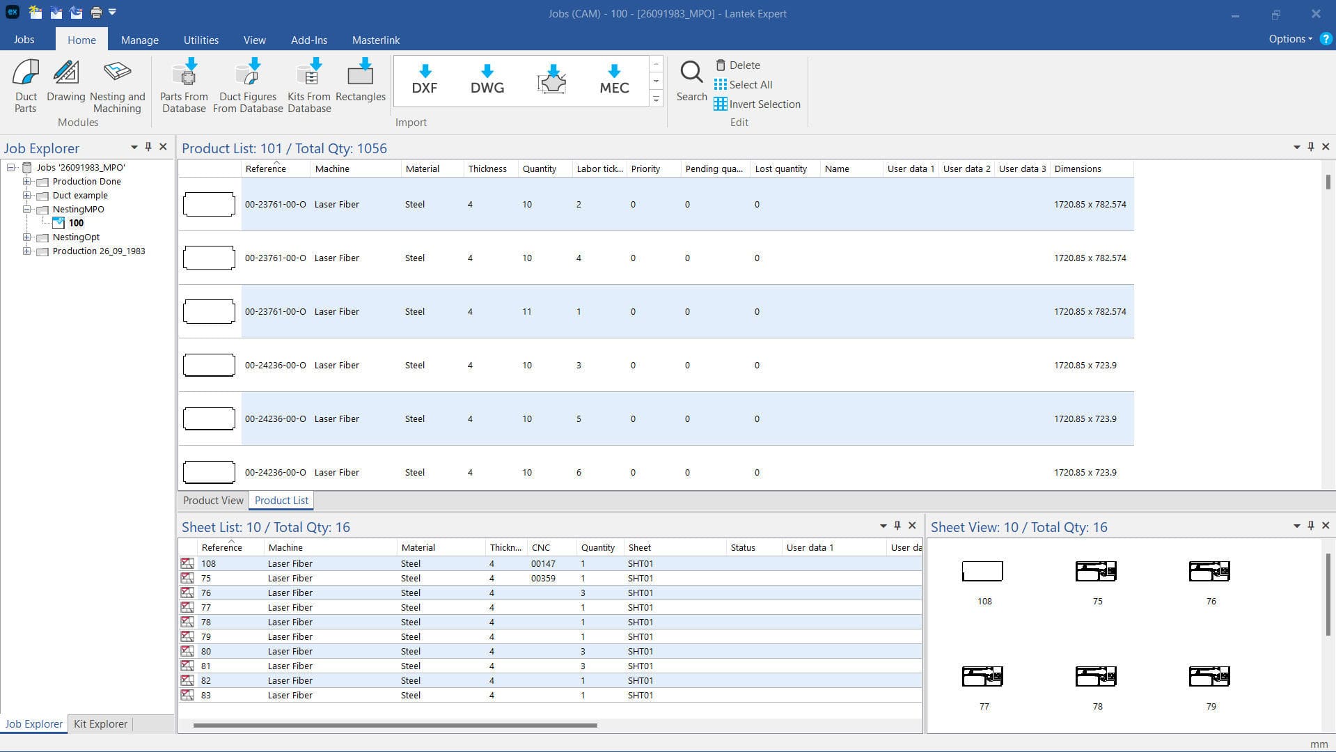 Software de gestão - Expert Cut - LANTEK - de programação / de design ...