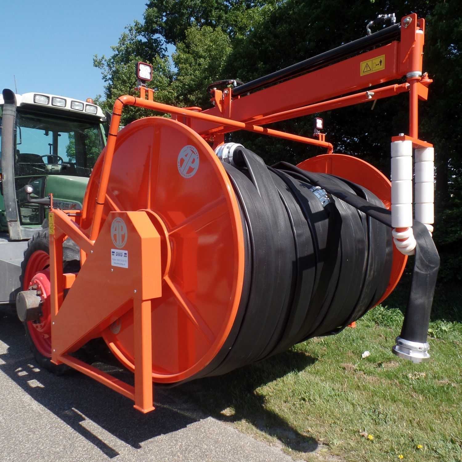 Enrolador de mangueira - AP Machinebouw B.V. - automático / para água / fixo