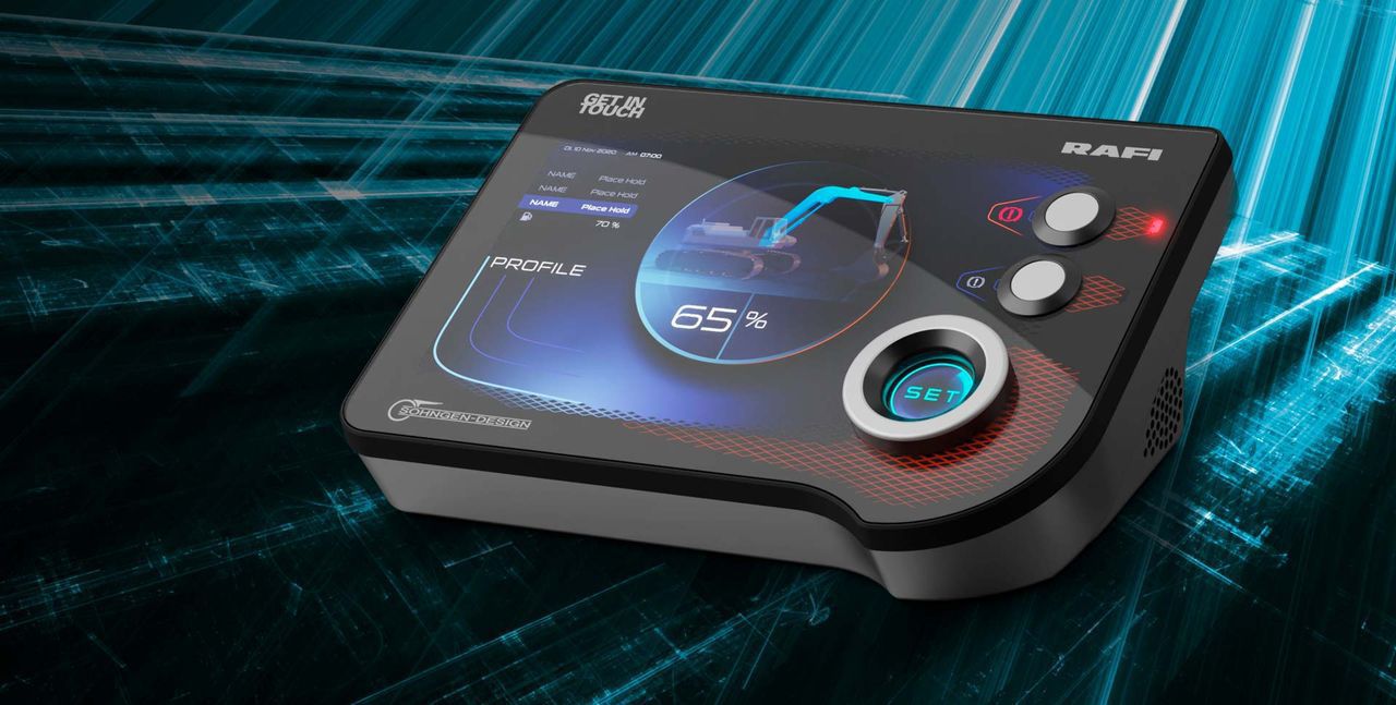 Terminal com touch screen - FLEXSCAPE - RAFI GmbH & Co. KG - de mão