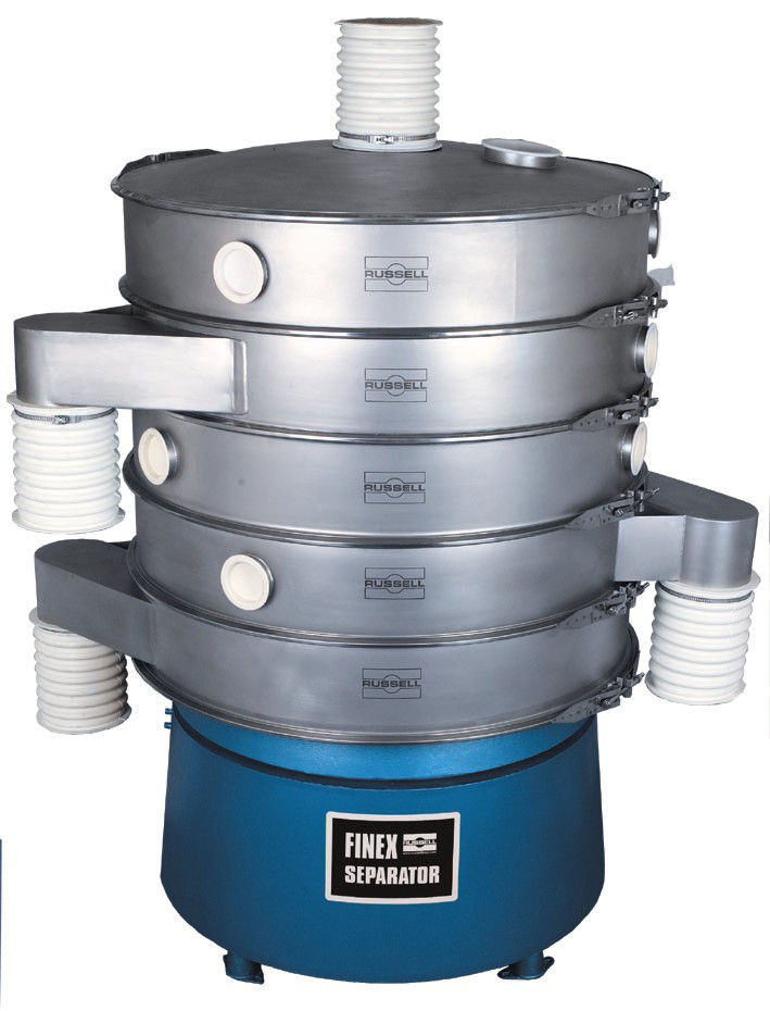 Separador vibratório - Finex Separator - Russell Finex - de lamas / de sólidos / para granel