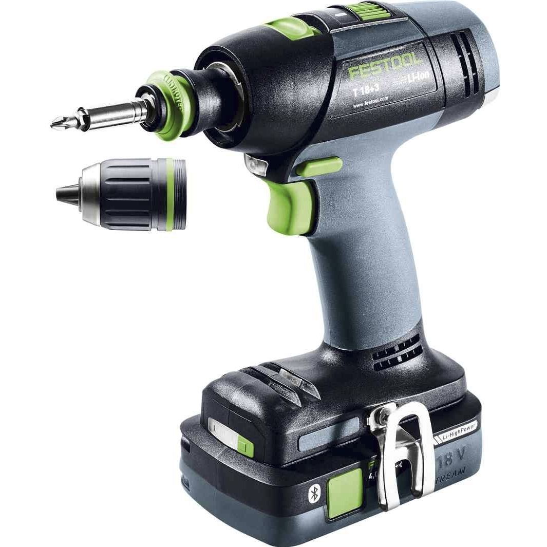 Furadeira parafusadeira - T 18+3 HPC 4,0 I-Plus - Festool - sem fio ...
