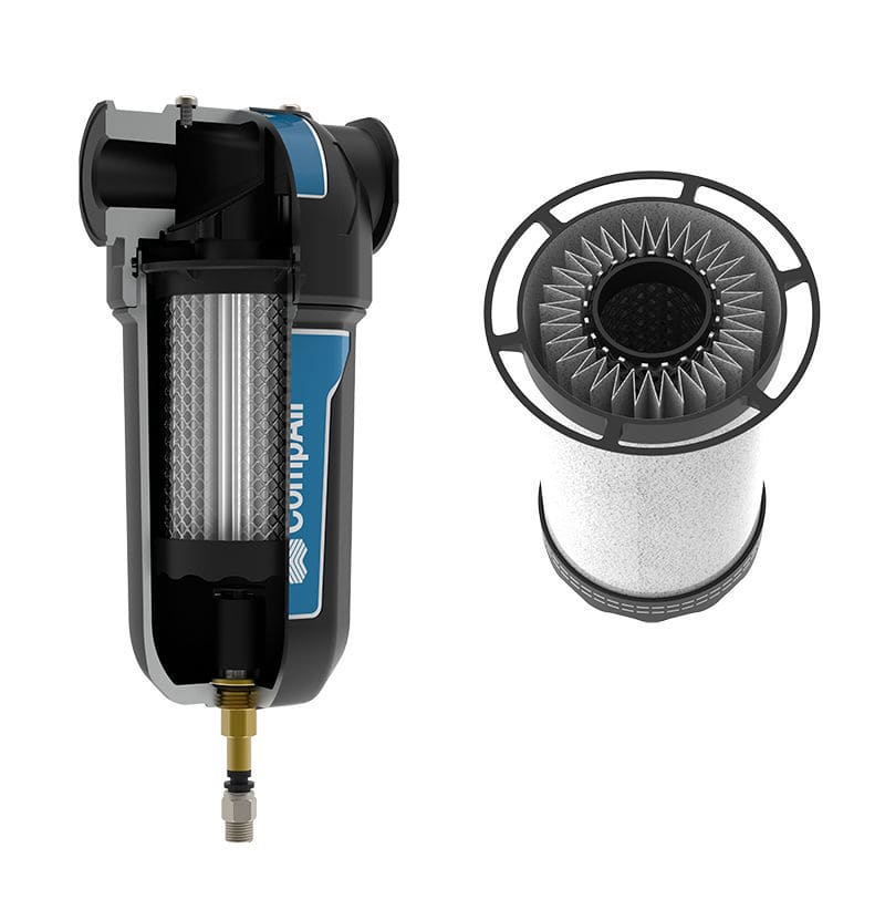 Filtro de ar comprimido - CF series - COMPAIR - de cartucho / de carvão ...