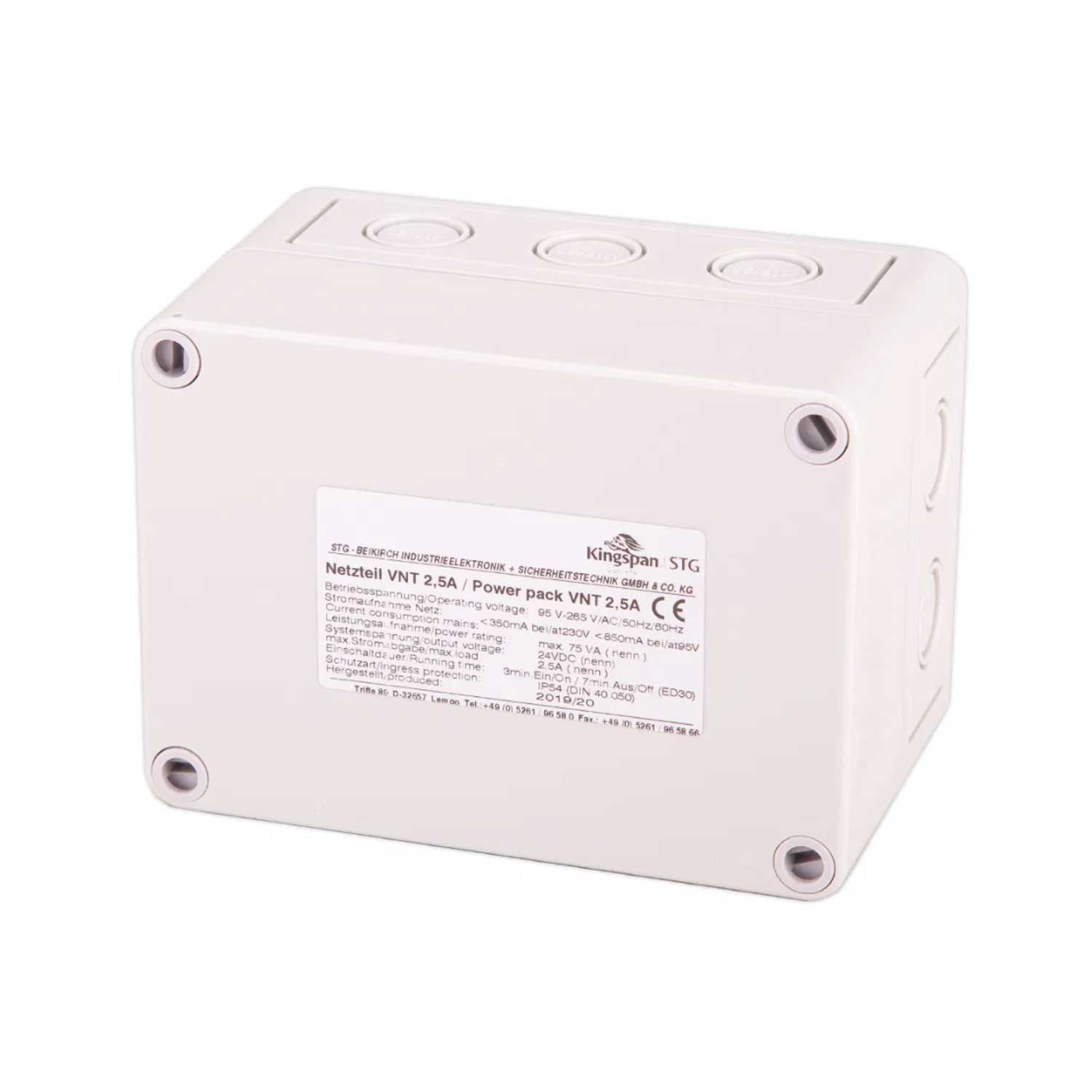 Balastro eletrônico LED - VNT 2.5 A - Kingspan STG GmbH