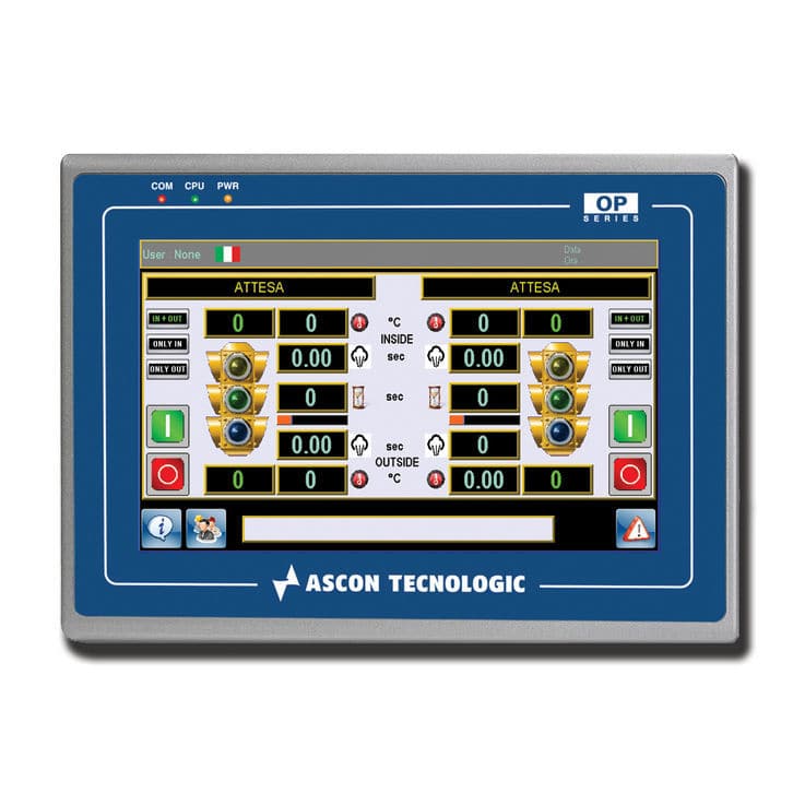 Terminal com touch screen - OPMT 8090XE - ASCON TECNOLOGIC - embutido / 1024 x 768 / TFT LCD