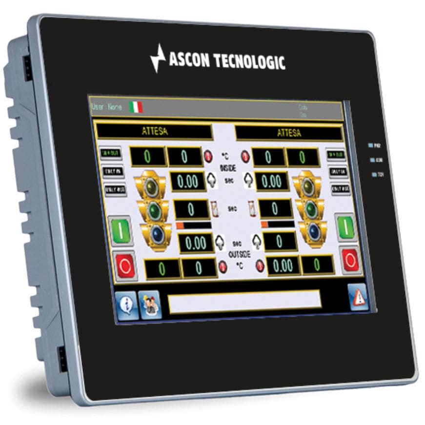 Terminal com tela sensível ao toque resistiva - PM 76 - ASCON TECNOLOGIC - embutido / 800 x 480 ...