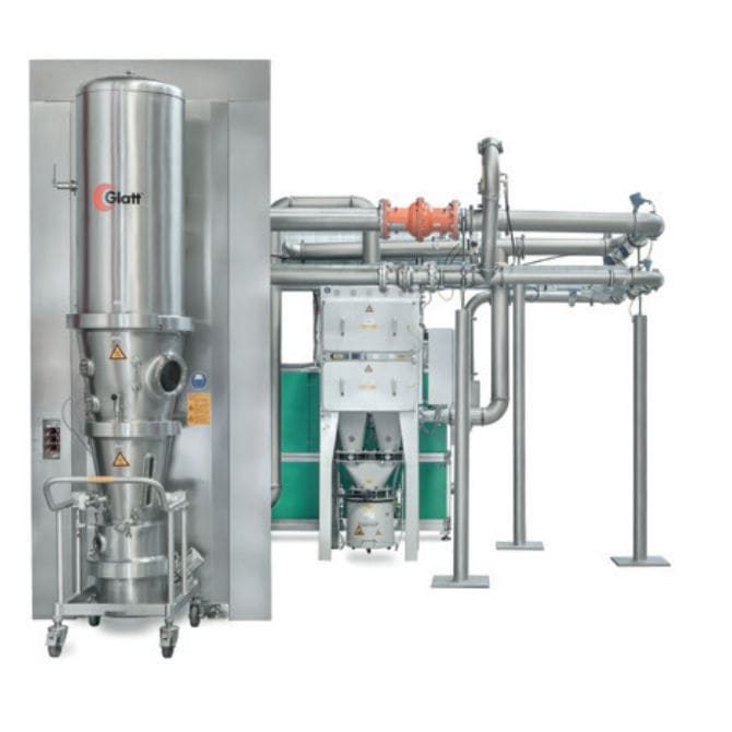 Moinho granulador de leito fluidizado - GPCG 10 - Glatt Ingenieurtechnik GmbH - a seco / para ...