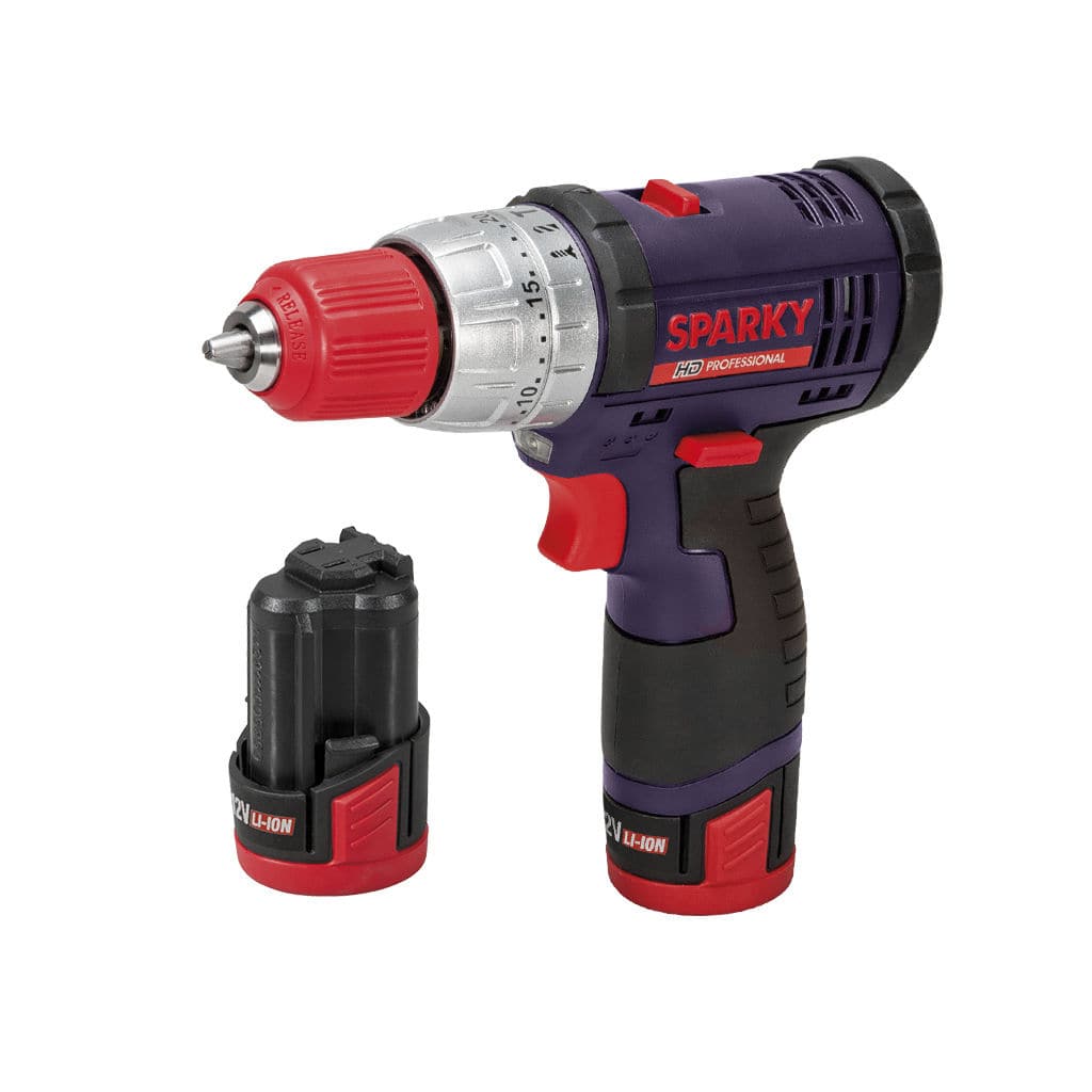 Furadeira parafusadeira - BUR2 12Li-C HD - SPARKY Power Tools - sem fio / compacta / com ...
