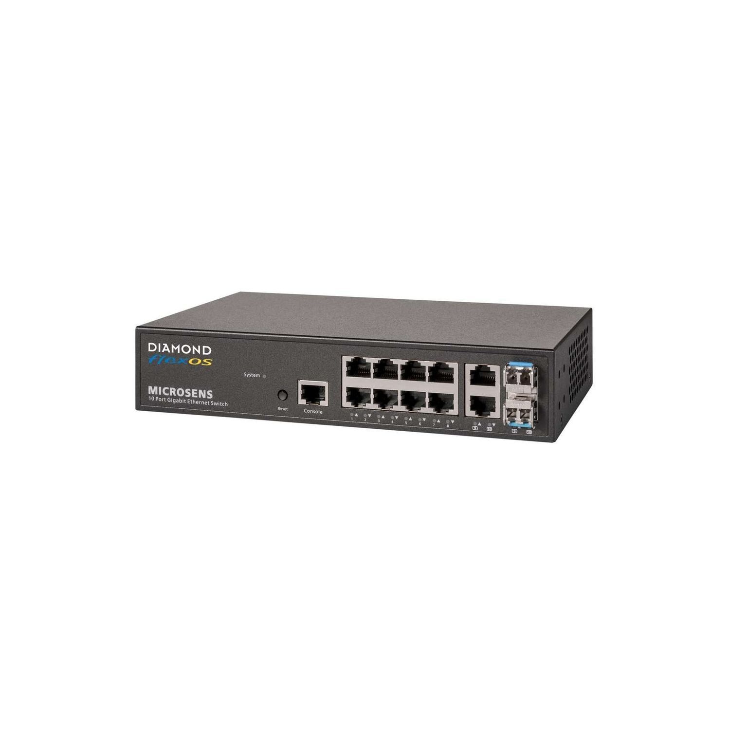 Switch de rede gerenciável - 1083542 - DIAMOND SA - 10 portas / 2 ...