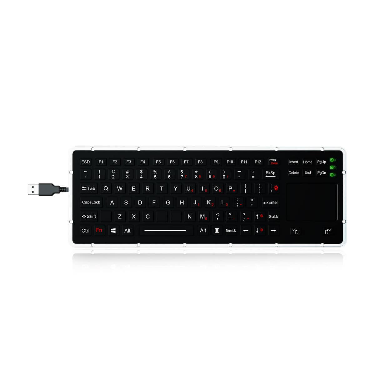 Teclado embutido - K-TEK-M327TP-FN-BL-IT-NV-151B-DWP - Key Technology ...