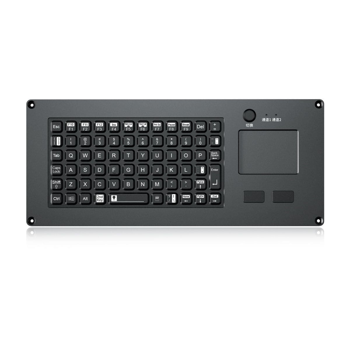 Teclado embutido - K-TEK-M310TP-FN-BL-ML+KVM - Key Technology China ...