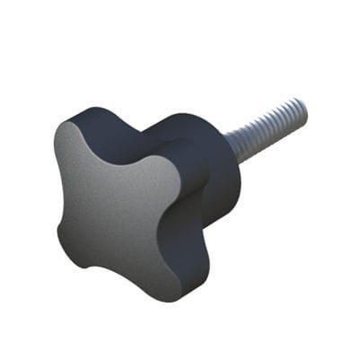 Manípulo com rosca - LHSD - ISC PLASTIC PARTS - tipo estrela / em poliamida
