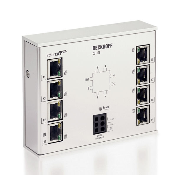 Hub de portas Ethernet - CU1128 - Beckhoff Automation