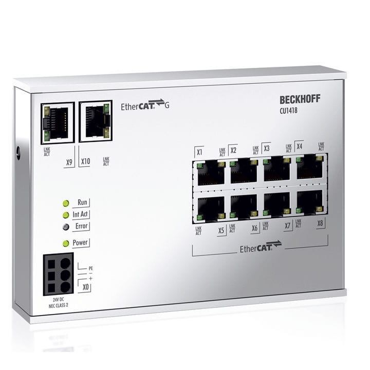 Hub de portas Ethernet - CU1418 - Beckhoff Automation