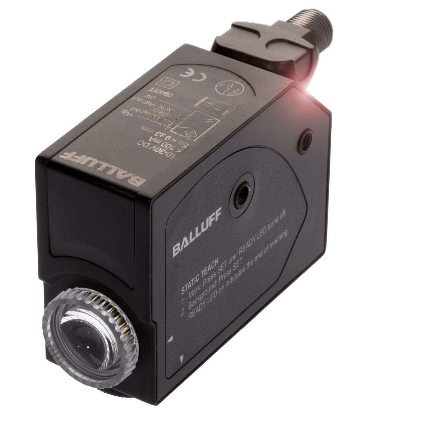 Detector de contraste difuso - BKT0005 - Balluff GmbH - retangular / com luz azul