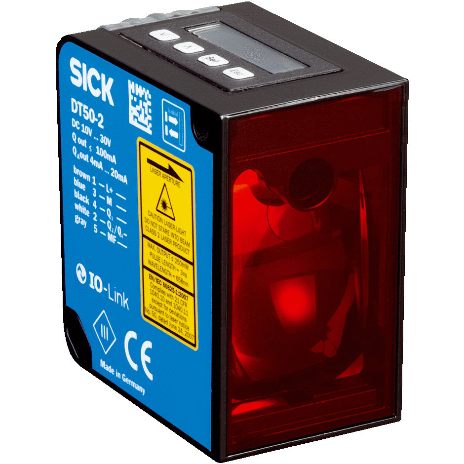 Sensor de distância a laser - DT50-2 series - SICK - analógico / IO ...