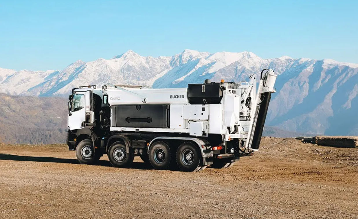 Central de concreto móvel - Cosmix - Bucher Municipal AG - com um único ...