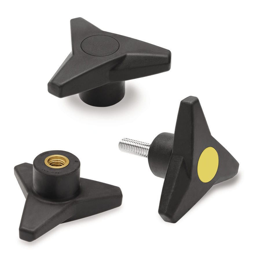 Manípulo em estrela - VB.839 SOFT - ELESA - com rosca / em poliamida ...