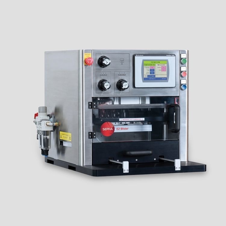 Máquina embaladora controlada por CLP - EZ Blister - Sepha Ltd ...