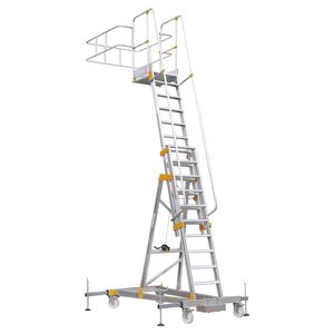 Escada em aço - RF08 - CAGSAN LADDERS - simples / móvel / de correr